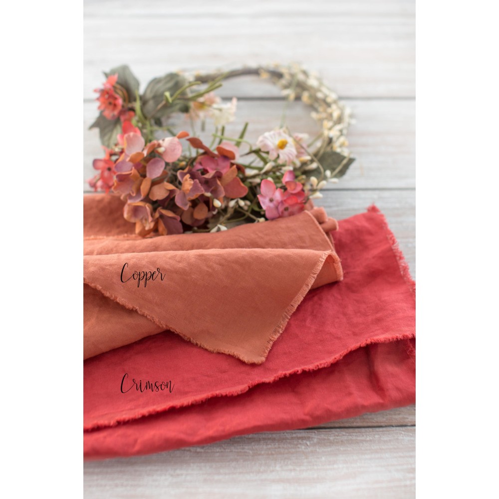 Copper - 100% Linen Fabric - Ontario, Canada